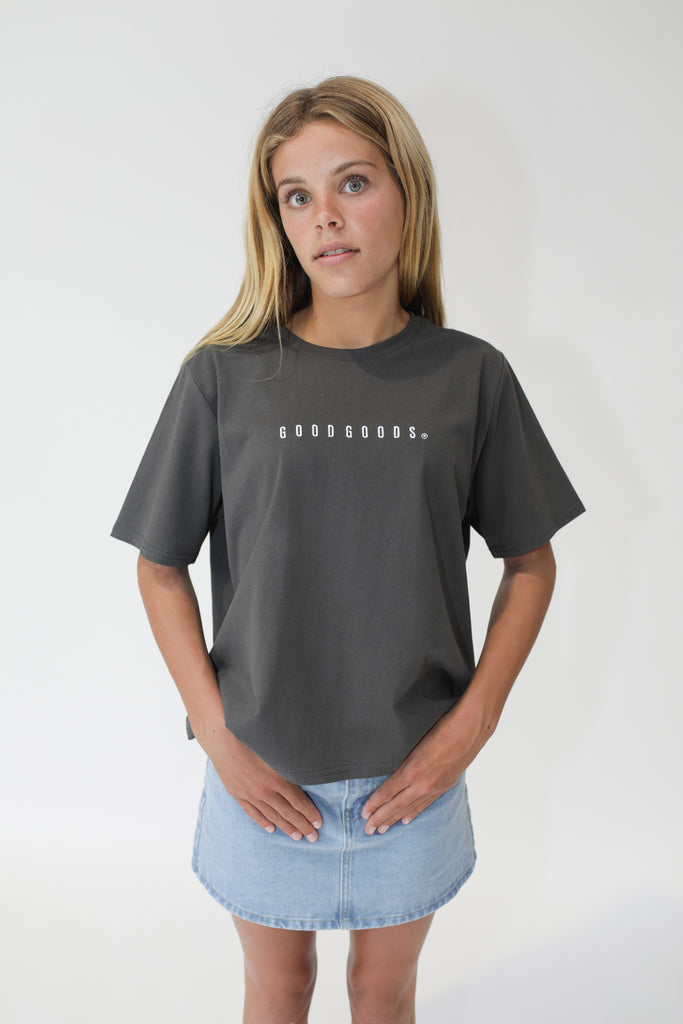 GOOD GOODS - FIA TEE CHARCOAL | The Kids Store - Quality Baby to Teen ...
